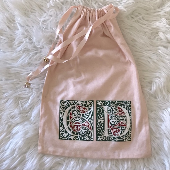 Dior | Bags | Christian Dior Duffle Bag Drawstring Mini Pink Logo ...